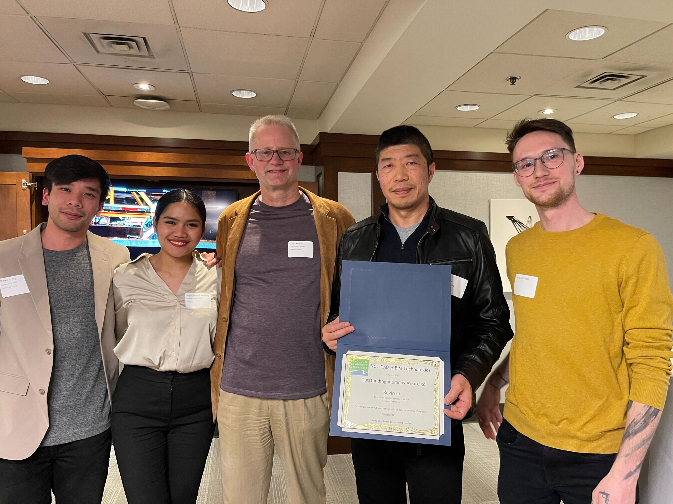 Outstanding Alumnus of the Year - Kevin Li - Synthesis Design